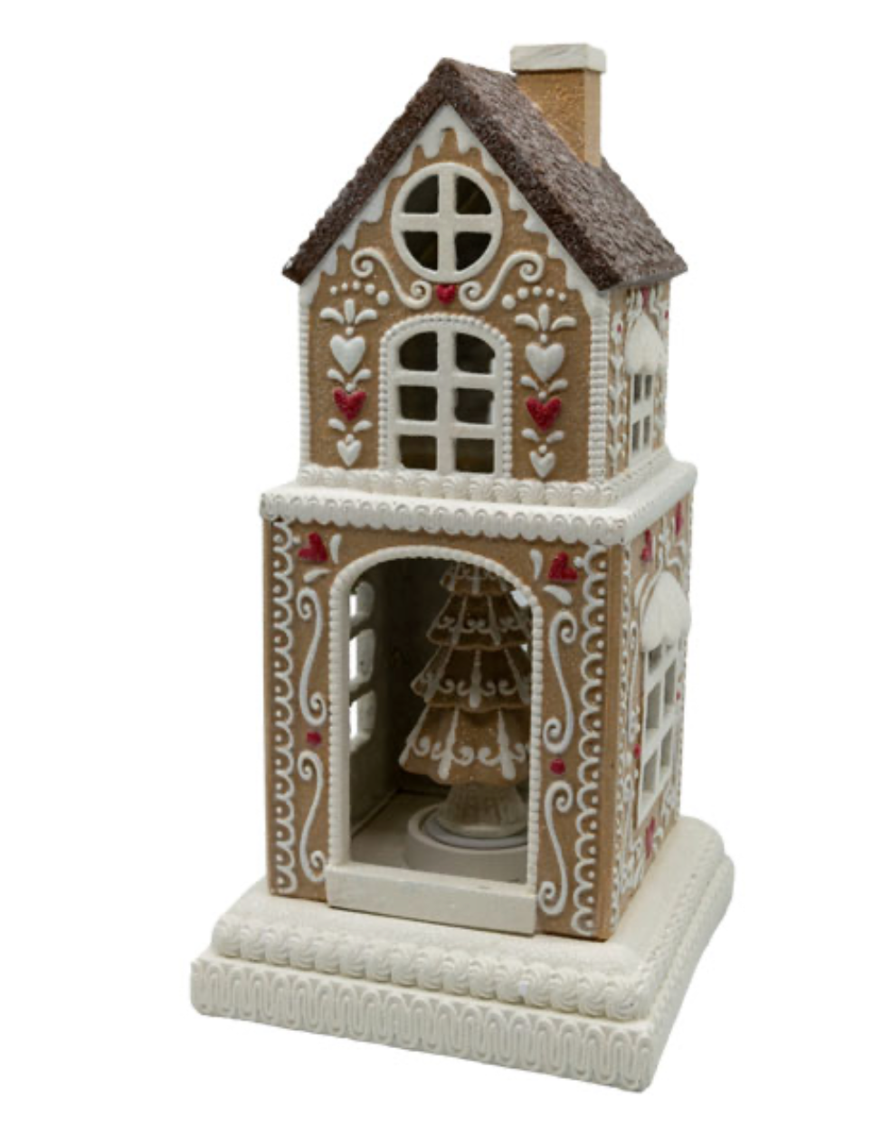 Musical Gingerbread House 43cm – Palm Avenue Homewares